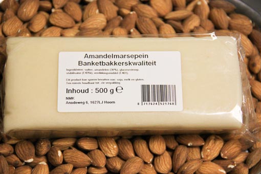 Marsepein (100% amandel) 500 gram - De Notenkoning